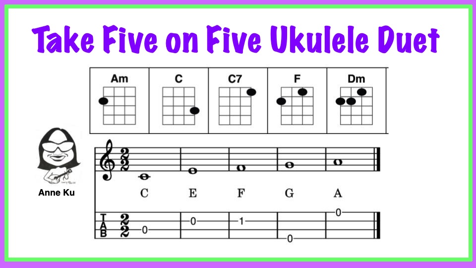 Take Five on Five ukulele duet –Anne Ku