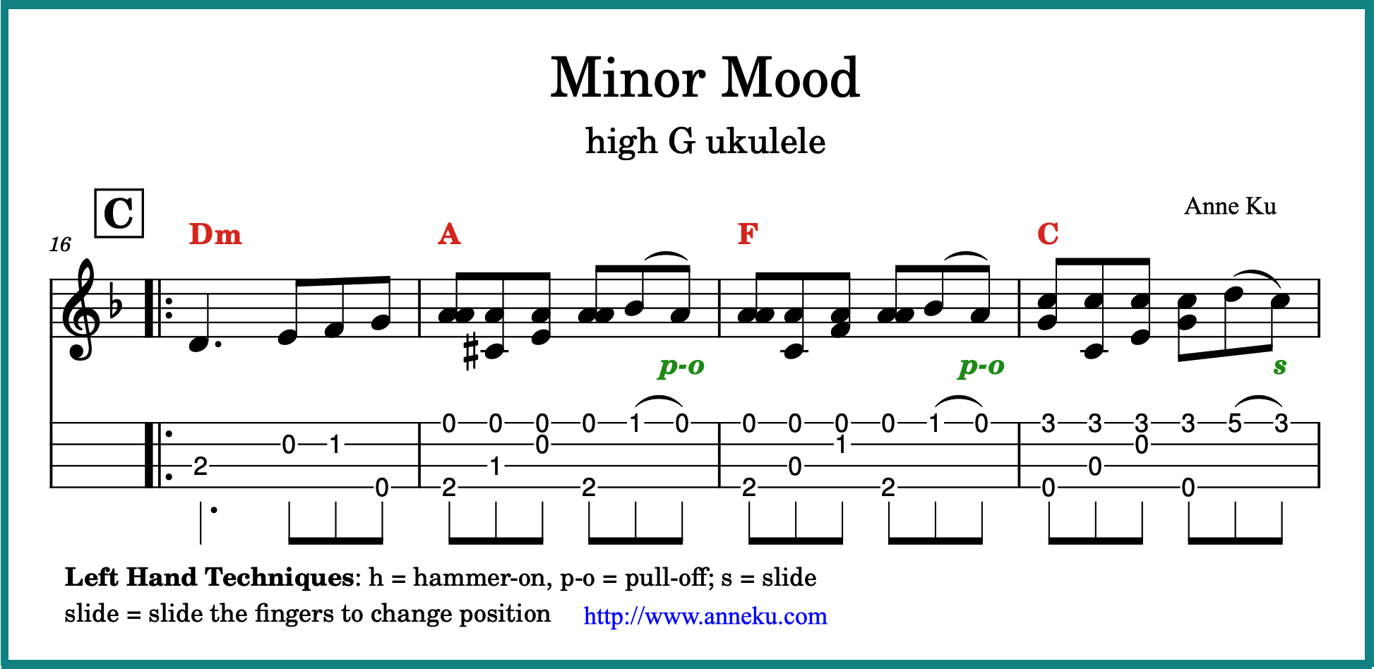 Minor Mood Section C – Anne KuAnne Ku