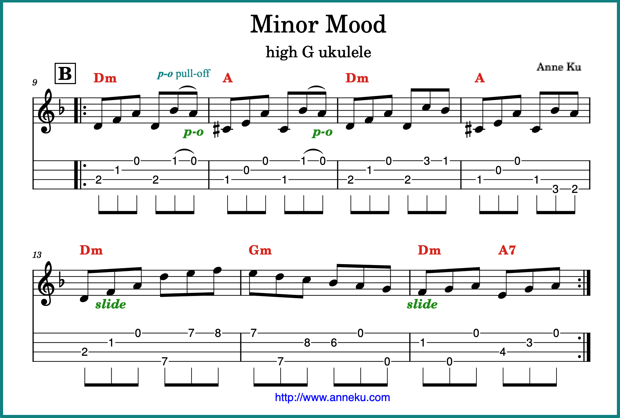 Minor Mood section B – Anne KuAnne Ku